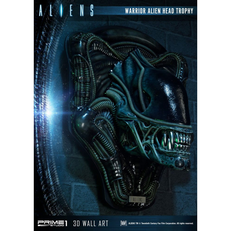 Aliens 3D Wall Art Warrior Alien Head Trophy 58 cm