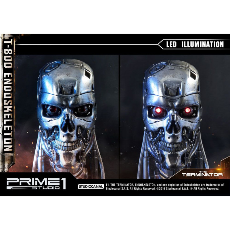 The Terminator High Definition Bust 1/2 T-800 Endoskeleton Head 22 cm